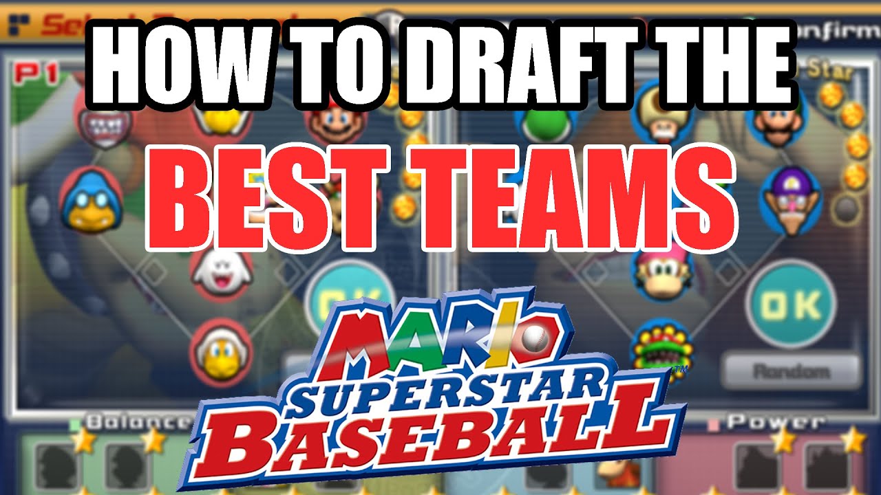 How to Draft the Best Team Possible in Mario Superstar Baseball - YouTube