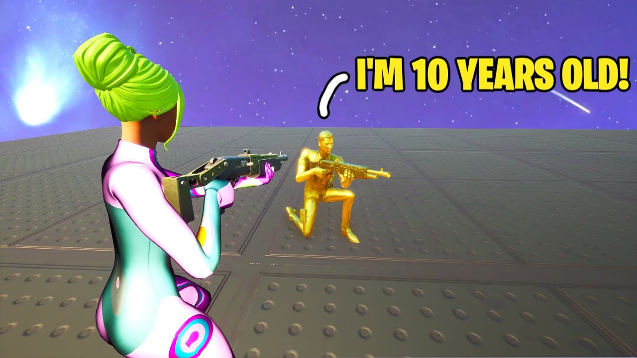 I met the best 10 year old Fortnite player in duo fill... - YouTube