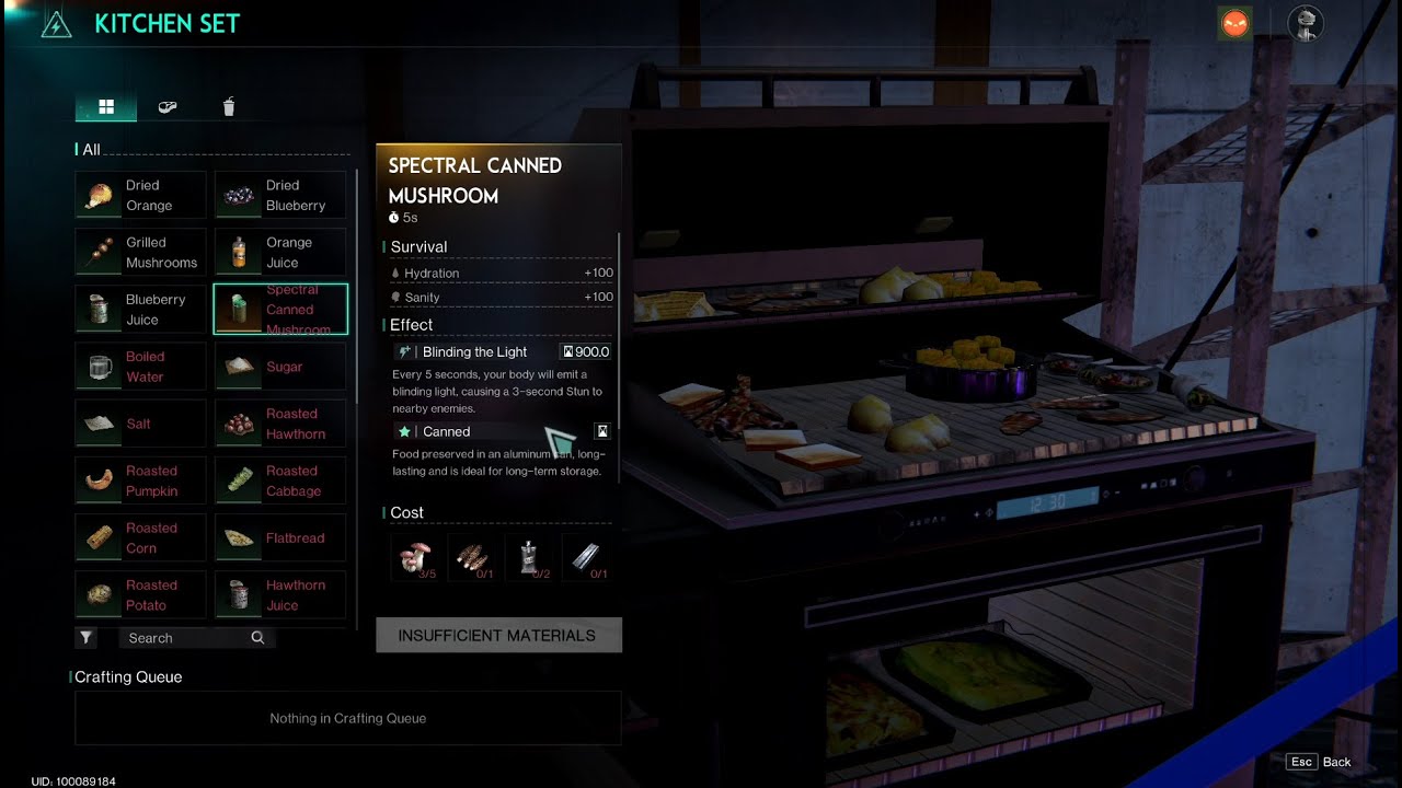 Once Human Spectral Canned Mushroom Recipe - YouTube