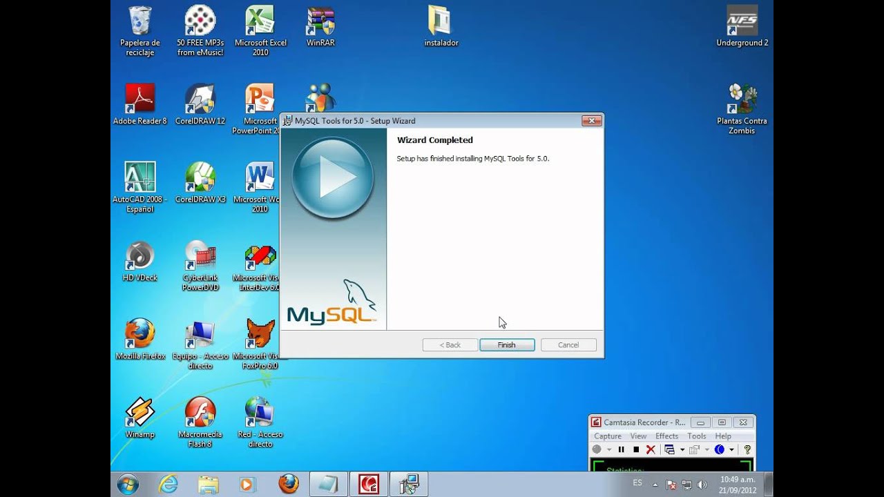 tutorial de instalacion de mysql gui-tools 5.1-r17 - YouTube