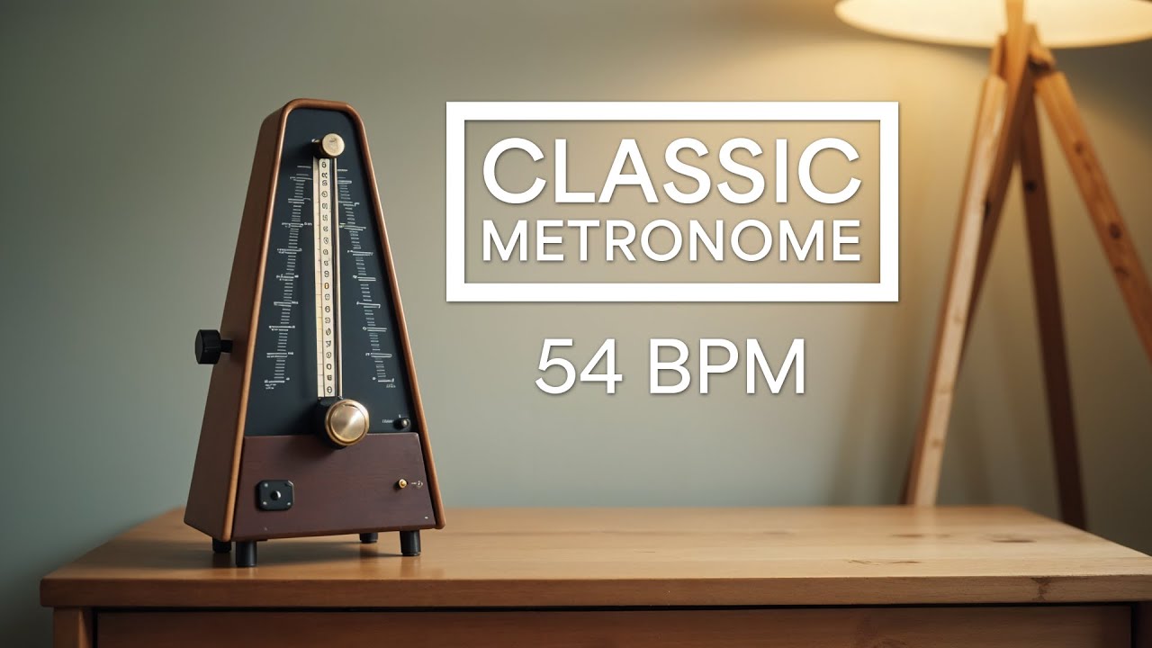 54 BPM Classic Metronome - YouTube