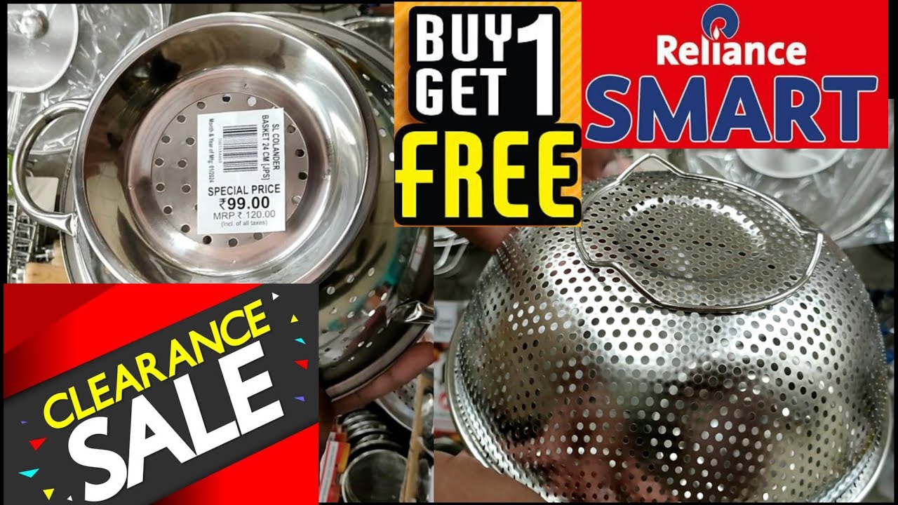 Reliance Smart Latest Stainless Steel Collection Sale ||Reliance Smart ...