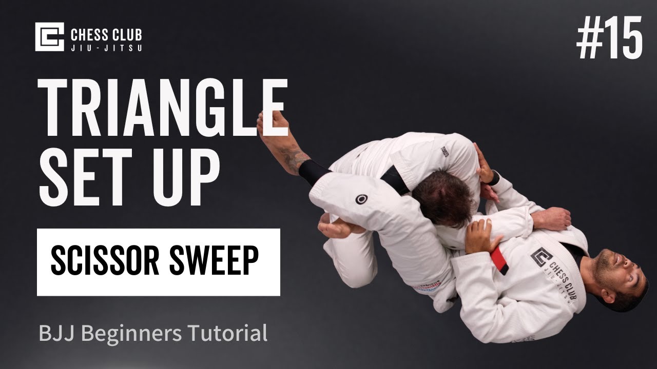 BJJ Beginnners Tutorial - Triangle Set Up from Scissor Sweep Attempt ...