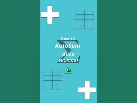 How to easily AutoSum multiple tables - Shortcut - YouTube