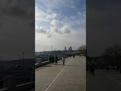 bakü  deniz kenarı