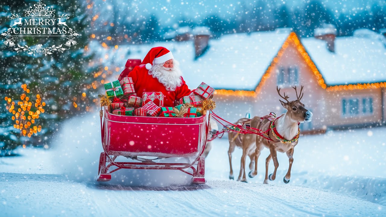 🎅🦌 Santa's Gift-Filled Sleigh Ride | Joyful Christmas Music & Jingle ...