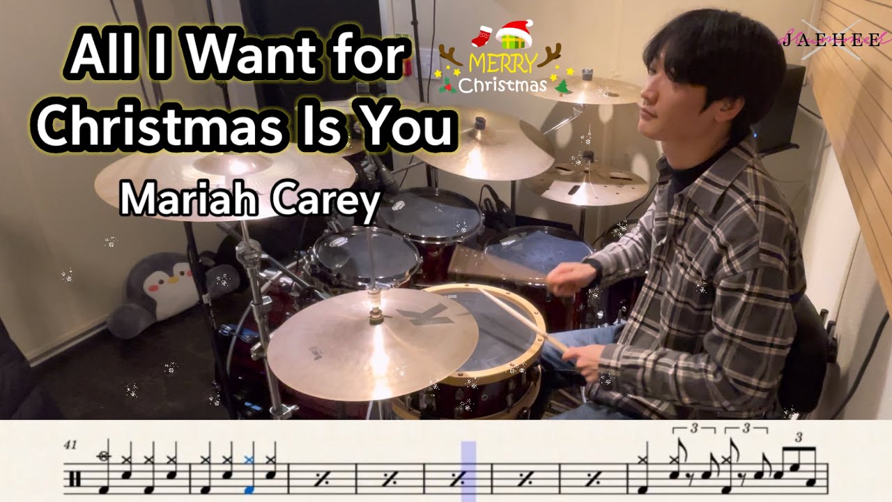 All I Want for Christmas Is You - 머라이어 캐리Mariah Carey | 드럼 악보 | 캐롤 ...