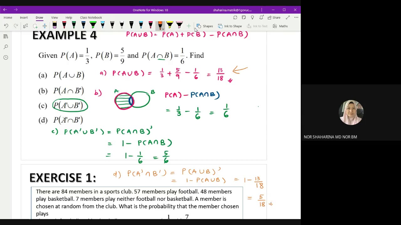 De Morgan Rule, Mutually and Exhaustive Event, Conditional Probability ...