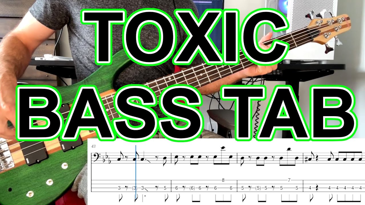 Toxic - Britney Spears (Bass Cover + Tab) - YouTube