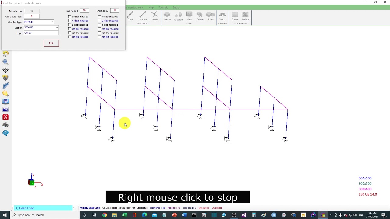 Create frame elements using two existing nodes - YouTube