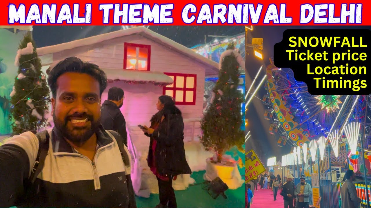 Manali Theme Carnival and Snow Falls / Delhi Carnival in Malviya Nagar ...