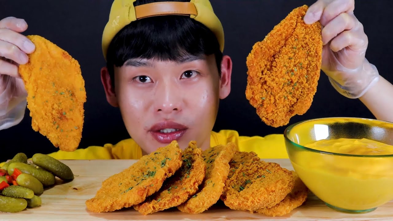롯데리아 지파이가 치즈소스를 만났어요~!! Jipai (Taiwan Fried Chicken) MuKBang ~!! - YouTube