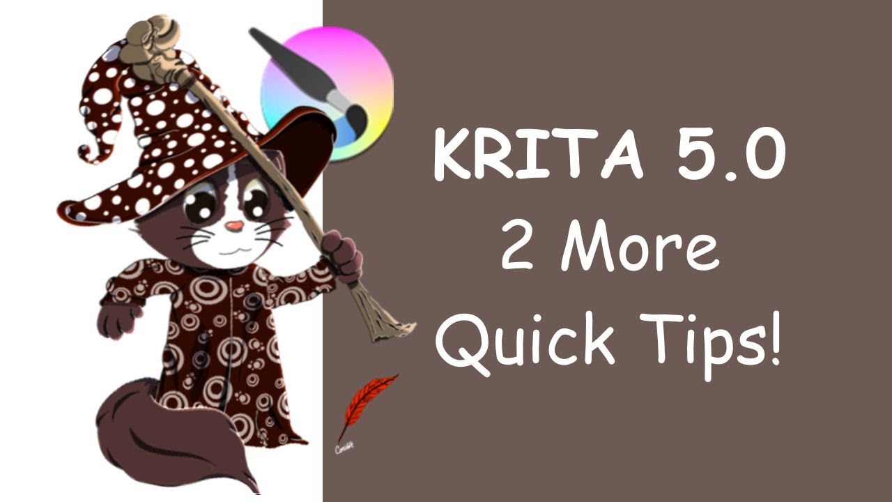 KRITA 5.0 - QUICK TIPS - HOW TO DETACH THE BRUSH EDITOR + HOW TO DRAG ...