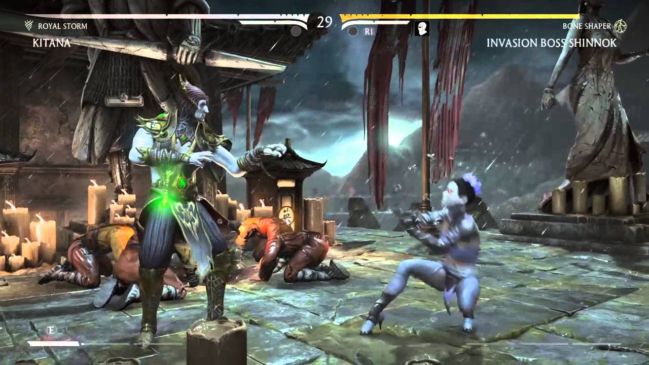 Mortal Kombat X Invasion Boss Shinnok Vs Revenant Kitana - YouTube