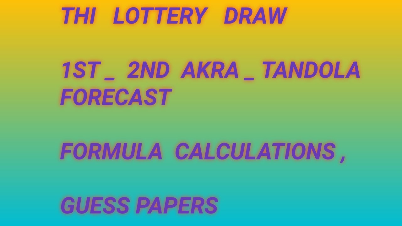 THI LOTTERY DRAW 1ST JAN 2025 FORMULA GUESS PAPER. 1ST AKRA ROUTINE ...