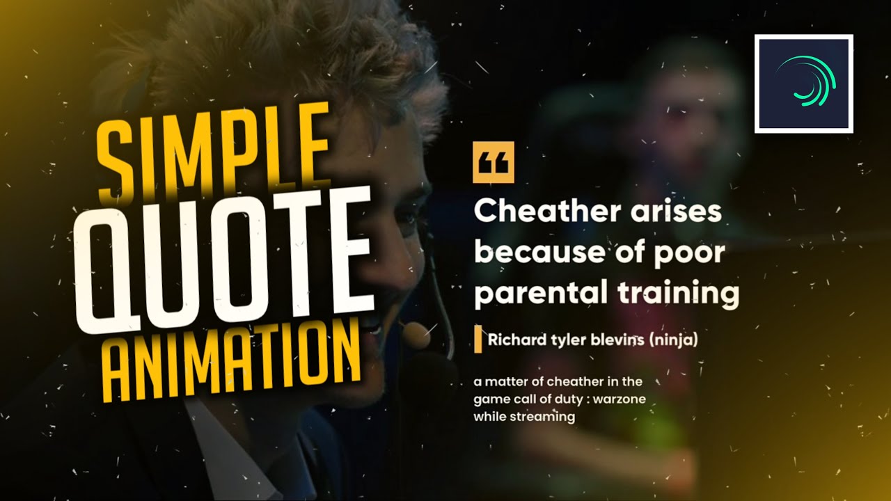 Simple animation quote || Tutorial - YouTube