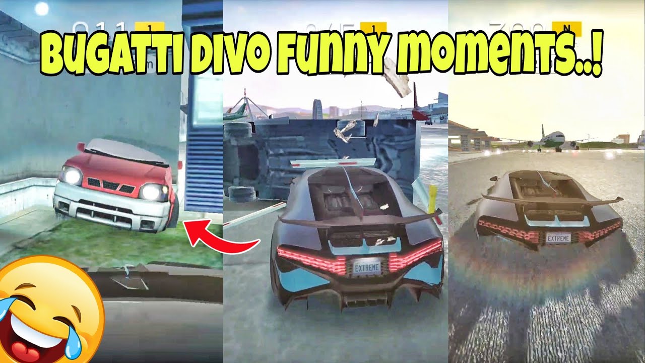 Bugatti divo funny moments😂🤣||Extreme car driving simulator🔥|| - YouTube