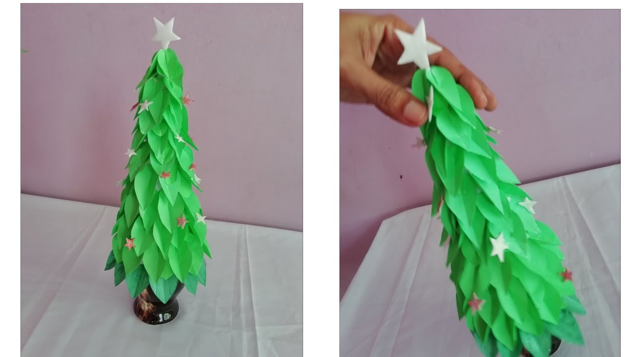 Easy Paper tree!! How to make beautiful paper tree | hand made paper ...