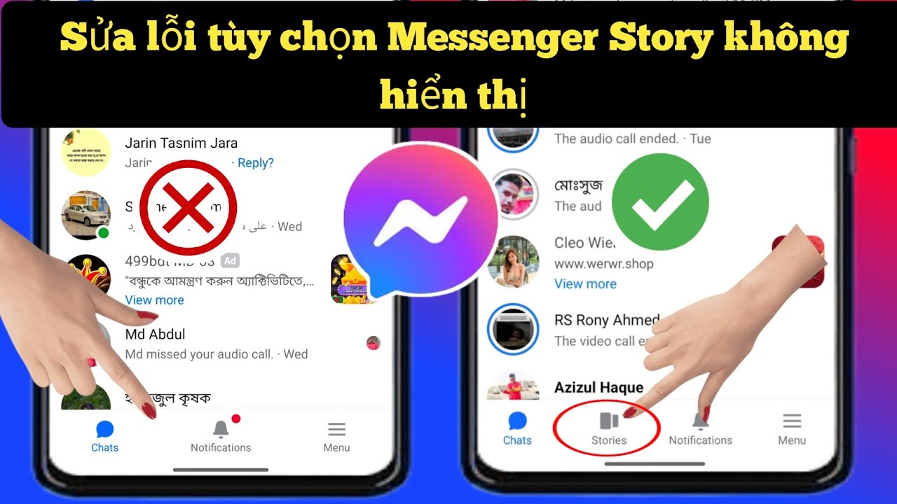 Sửa lỗi tùy chọn Messenger Stories không hiển thị |Tùy chọn Story không ...