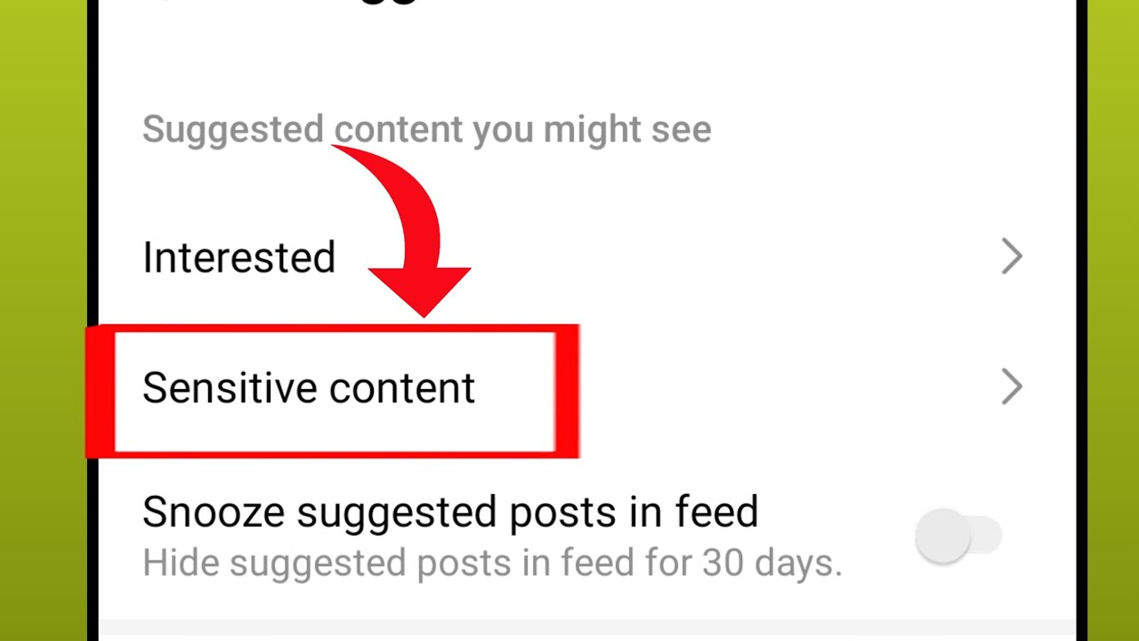 sensitive content control instagram me sensitive content control kya ...