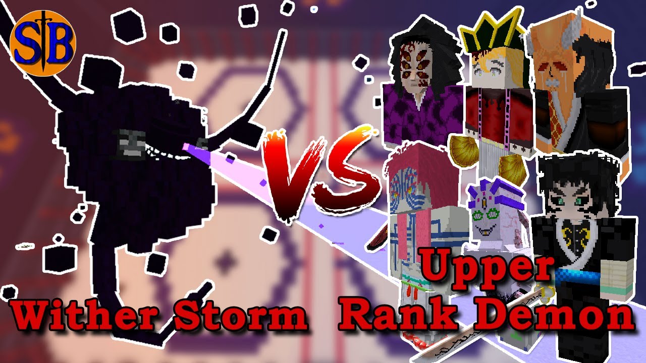 Wither Storm vs Upper Rank Demons | Minecraft Mob Battle - YouTube