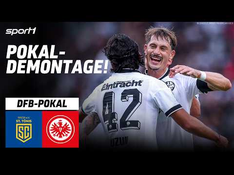 DFB Pokal: SC St. Tönis - Eintracht Frankfurt | Tore & Highlights im Video