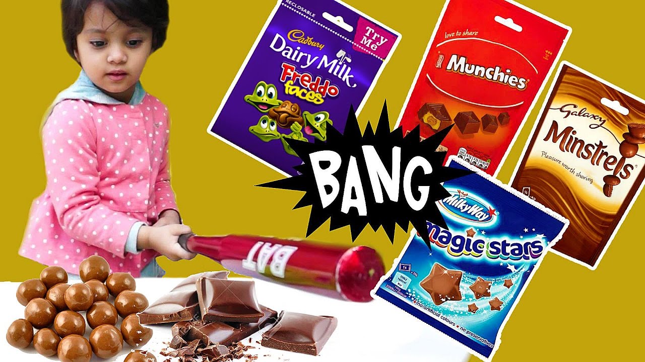 Baby Learning Colors with Chocolate Brands - YouTube