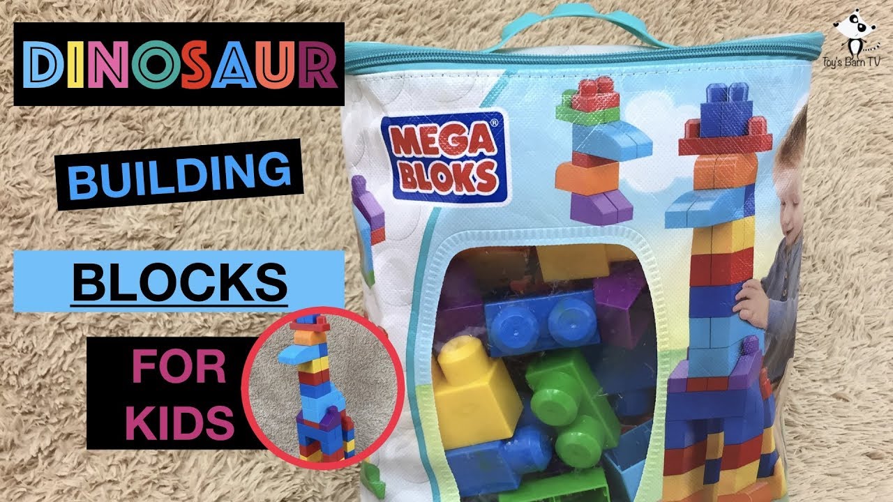 Mega Bloks Toy : Building Dinosaur with Colorful Building Blocks (2019 ...