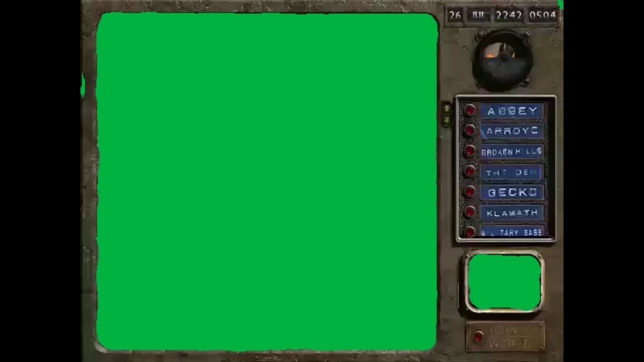 Fallout 2 fast travel green screen - YouTube