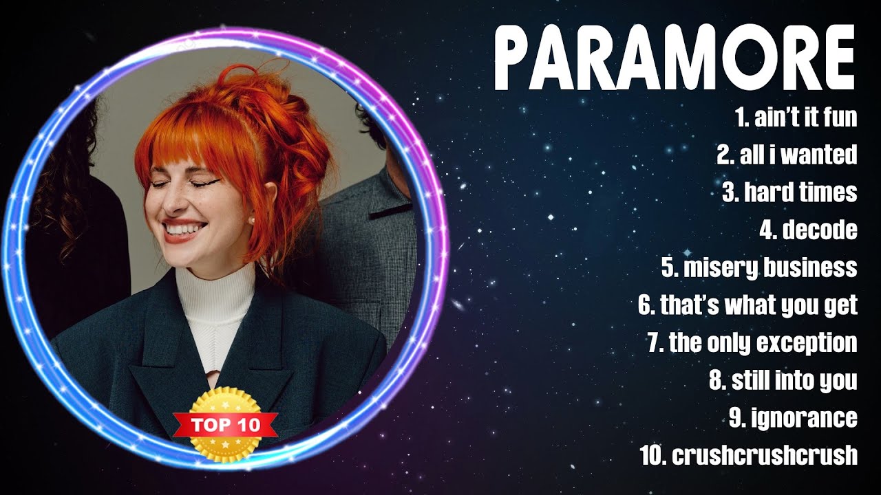 Paramore Greatest English Music Collection - Top 10 Hits Playlist Of ...