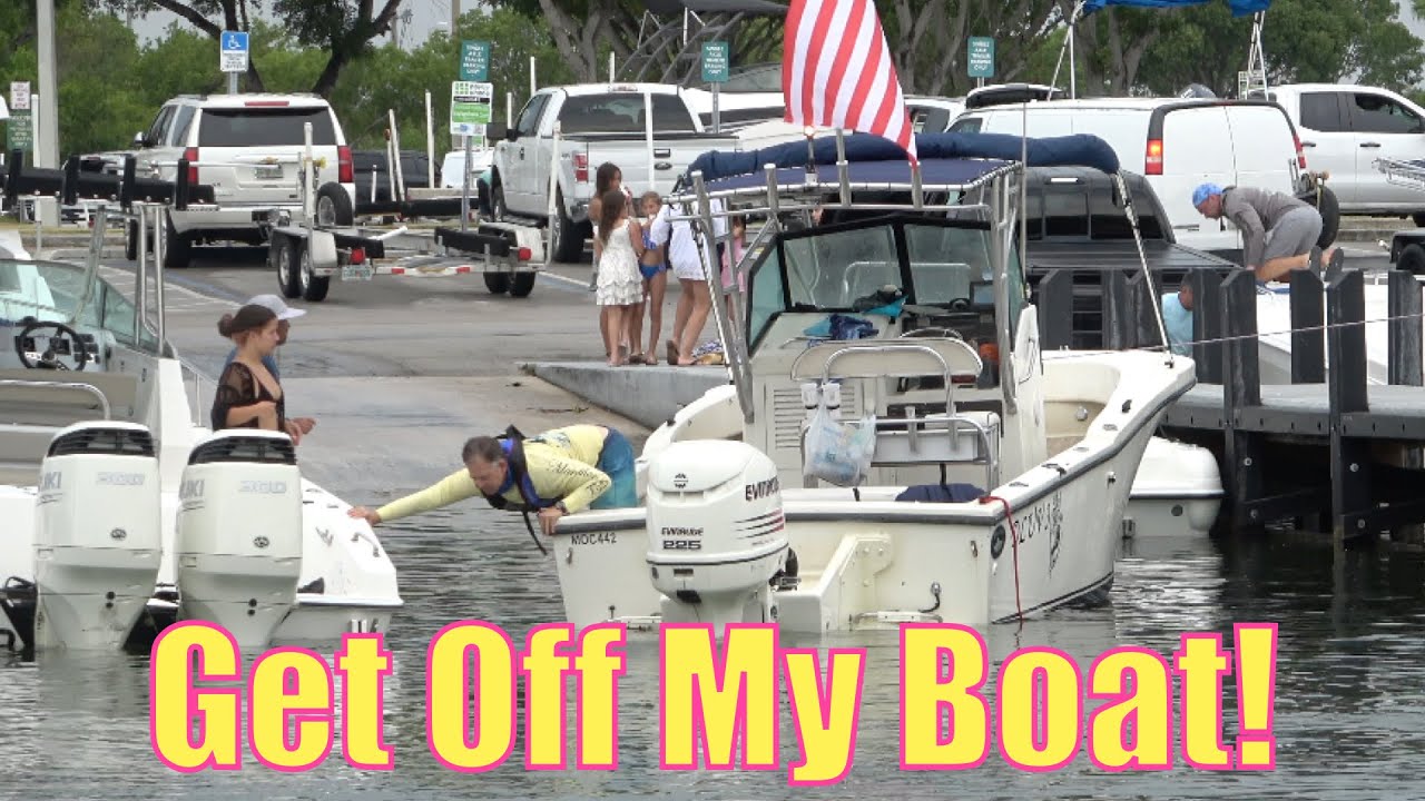 Get The Heck Off My Boat!! | Miami Boat Ramps | Wavy Boats Broncos Guru ...