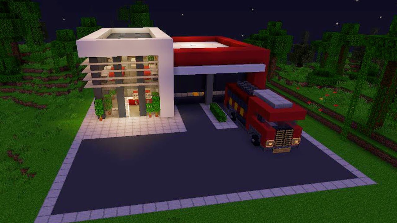 Construindo o melhor Corpo de Bombeiros no Minecraft: Tutorial para ...