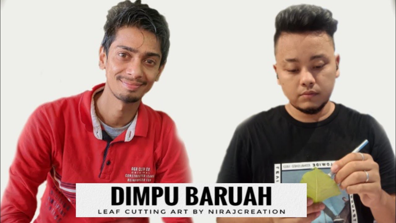 I Surprised @Dimpu Baruah with leaf cutting art (Dimpu da apunak ...