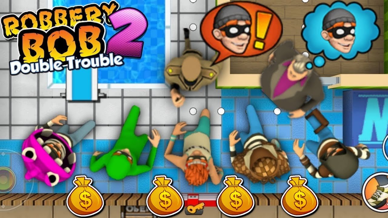 Robbery Bob 2 - All Costumes Funny Gameplay Part 436 - YouTube
