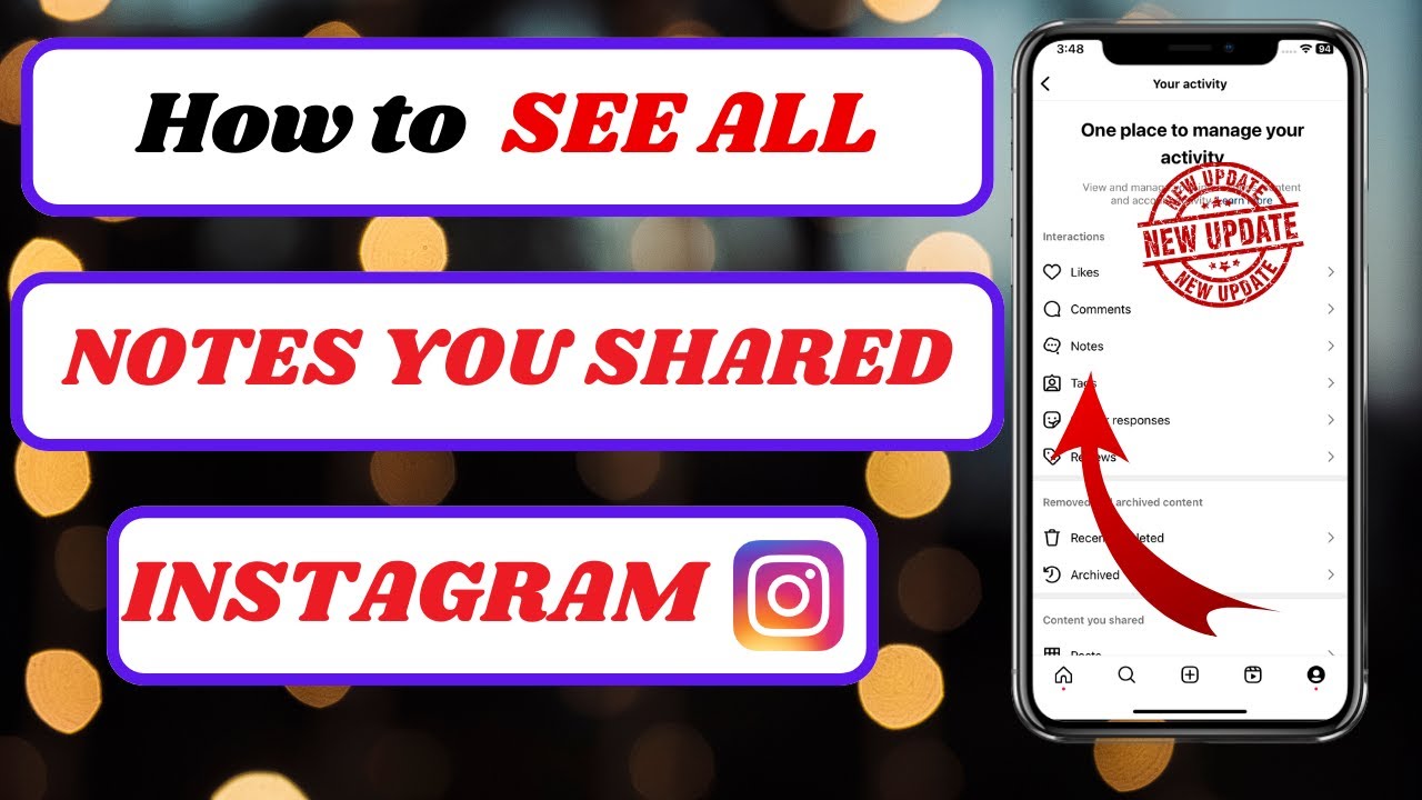 how to see all notes you ever shared on Instagram|how to see all notes ...