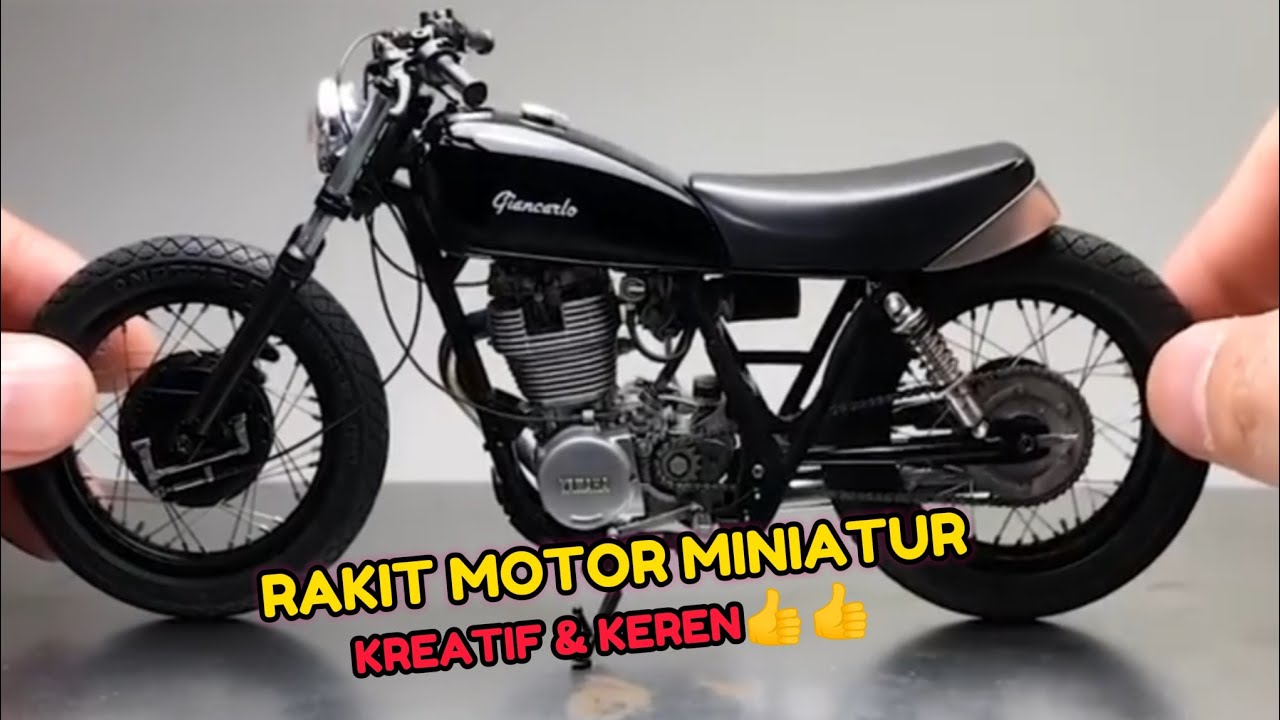 RAKIT MOTOR RETRO CLASIC MINIATUR || KREATIF & KEREN - YouTube