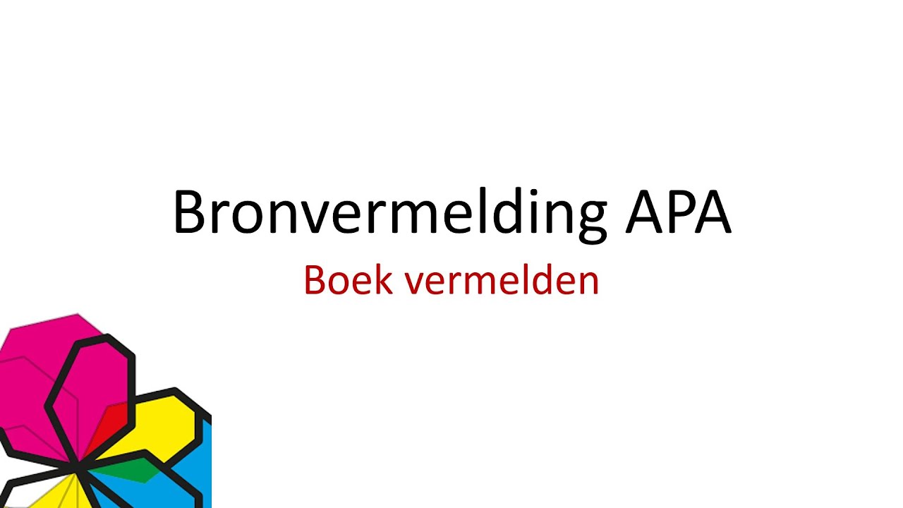 APA Boek - YouTube