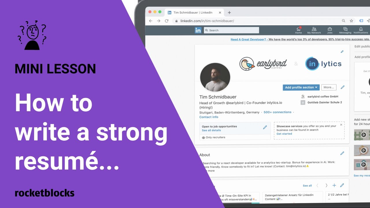 How to write a strong resumé - YouTube