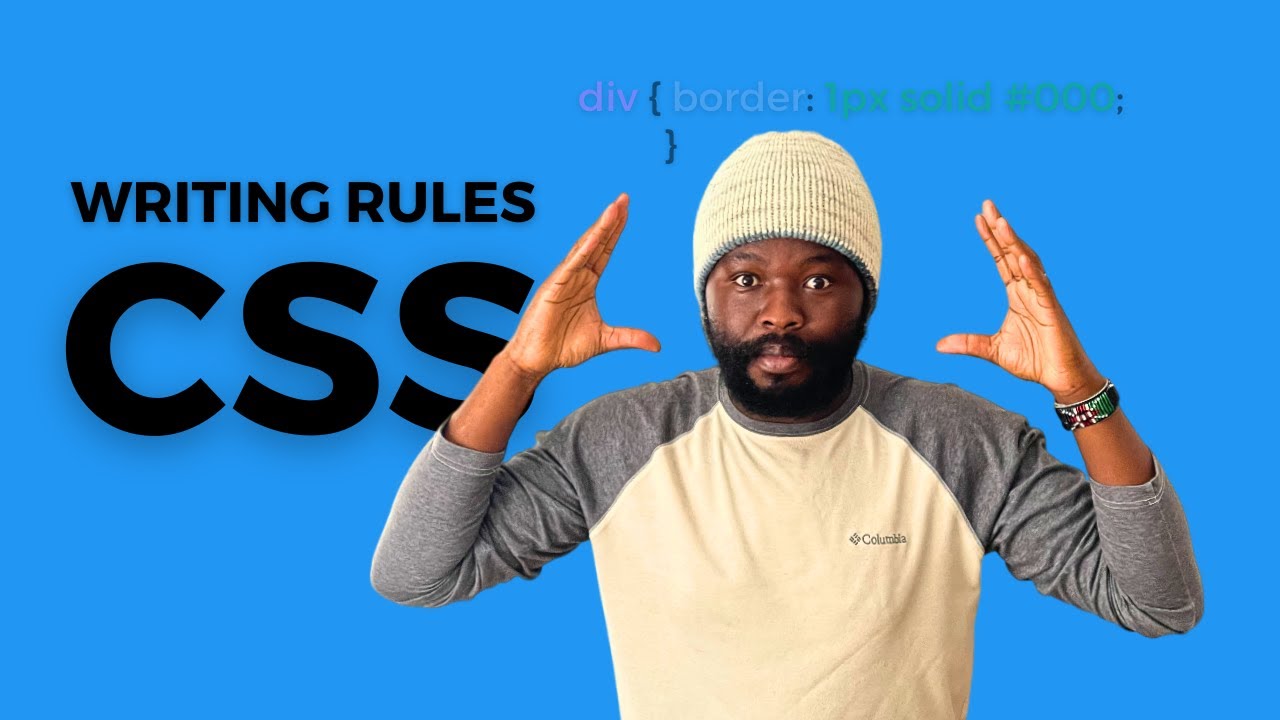 How to write css rules - YouTube
