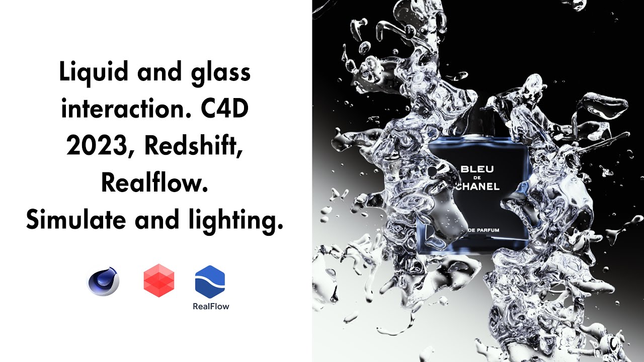 Liquid simulation. C4D, Redshift, Realflow. Dymamics, particles and lighting. - YouTube