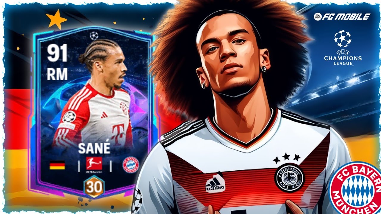 Is UCL SANE a CHEAT CODE RM in FC MOBILE 24!! - YouTube