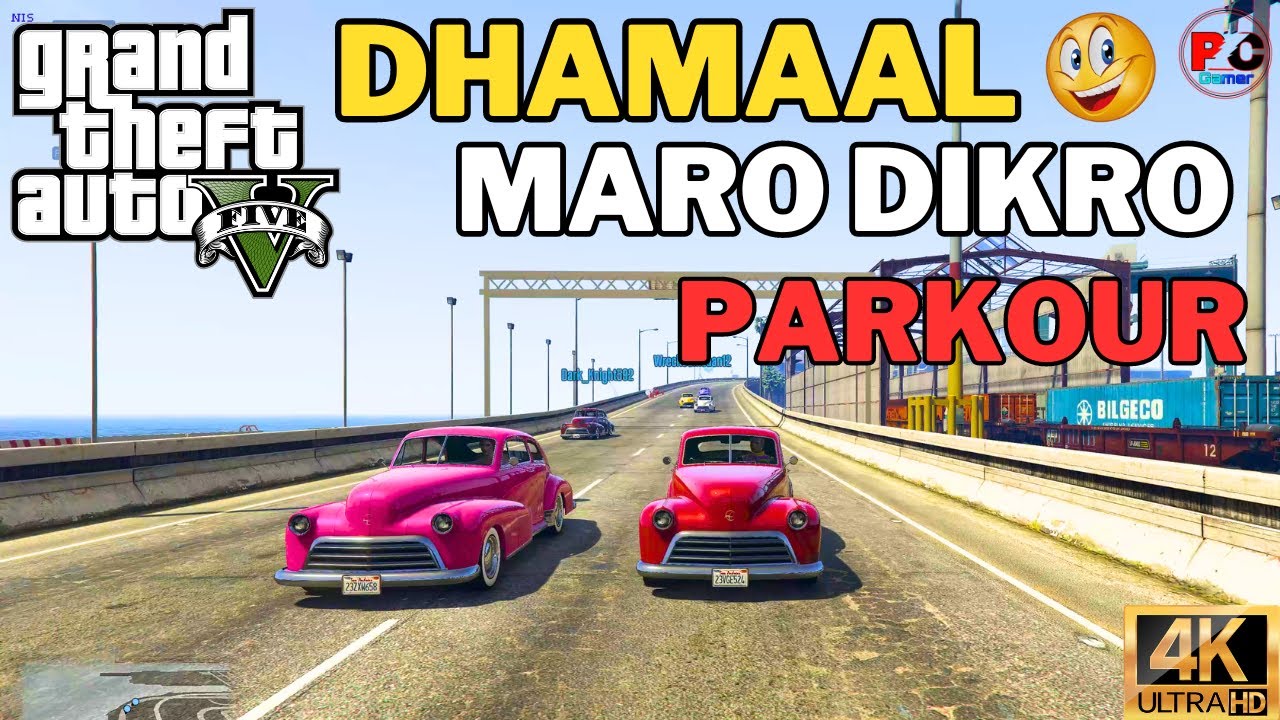 Dhamaal Maro Dikro: Parkour Car Racing Madness in GTA V! 4K 60fps ...