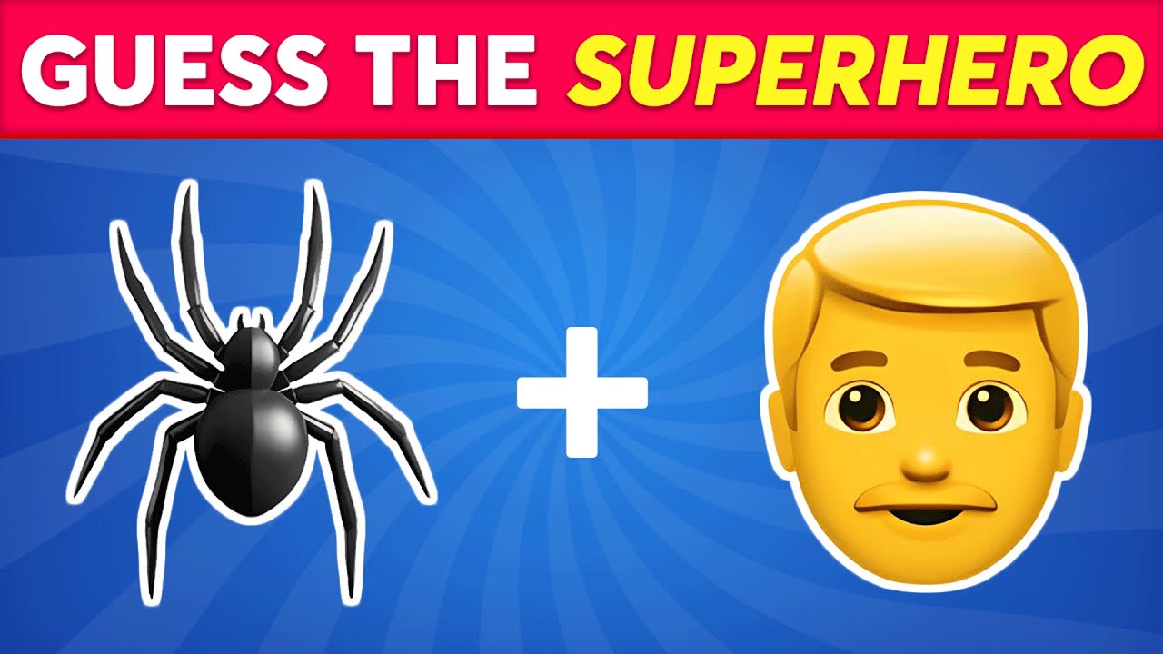 Guess the Superhero by Emoji? 🕷🦸 Marvel & DC Superheroes Emoji Quiz ...