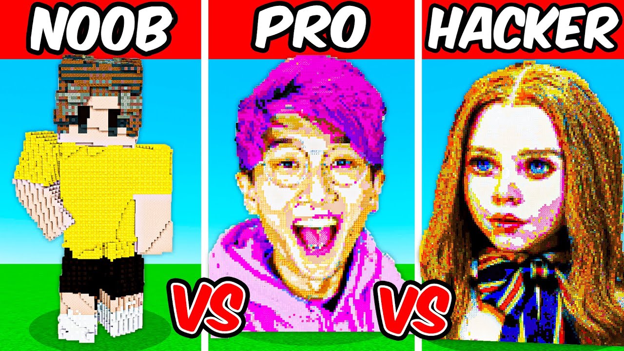 SHADY & LANKYBOX & M3GAN Build Challenge Movie: NOOB vs PRO vs HACKER ...