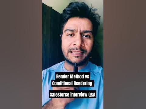 Render method vs conditional rendering in lwc || Salesforce interview preparation #salesforce ...