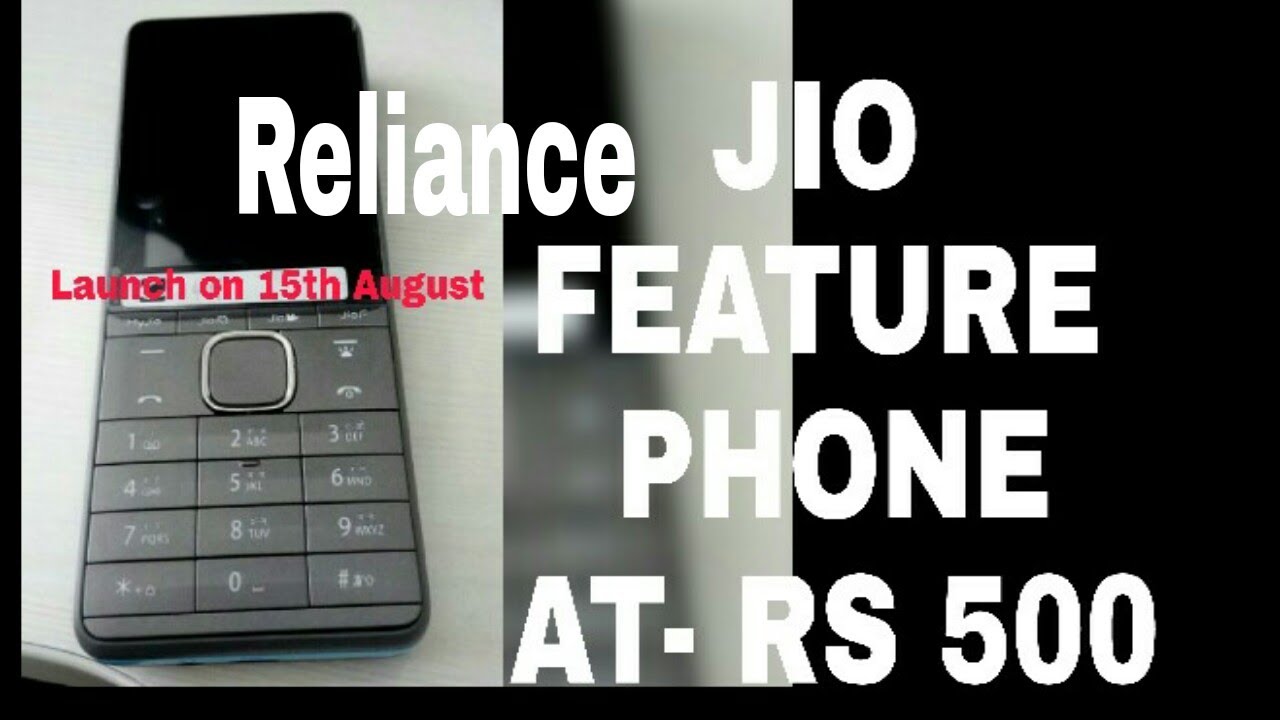 Reliance New 4g Feature Phone At RS-500 only - YouTube
