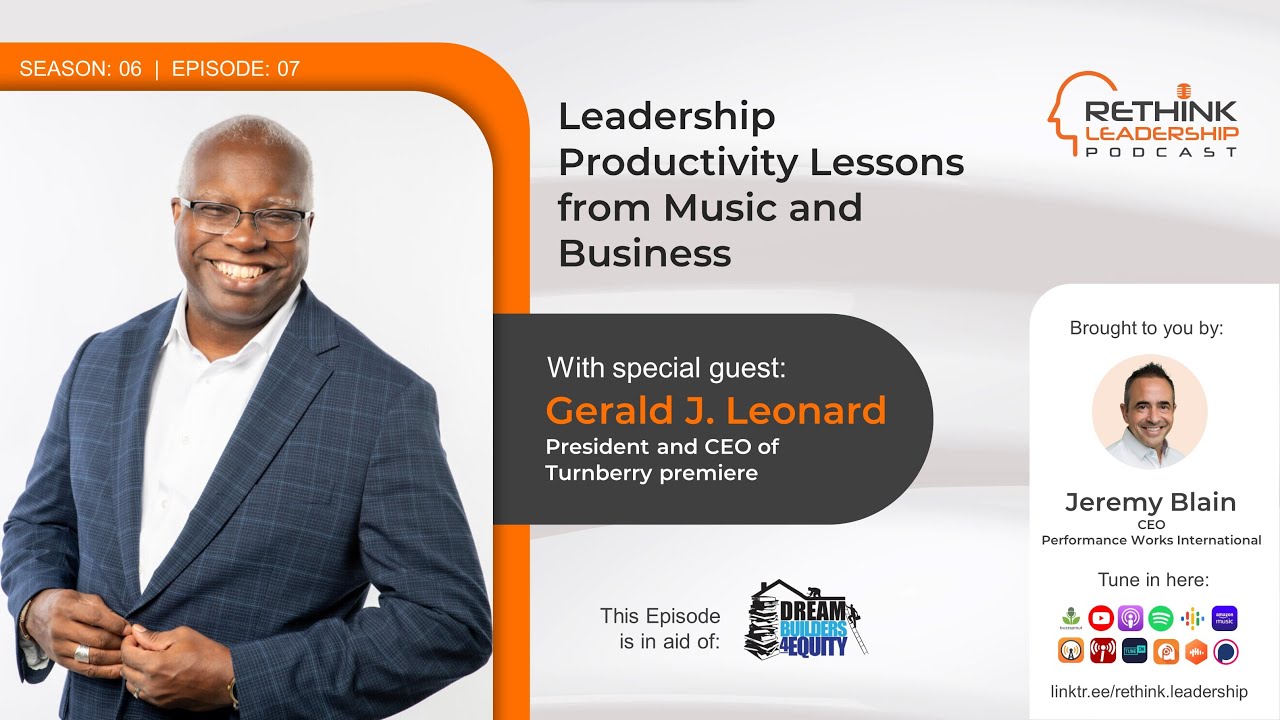 Leadership productivity lessons from music and business | Gerald J ...