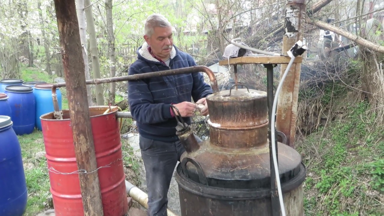 Palinka distillation in Maramures, Romania Part 4 - YouTube