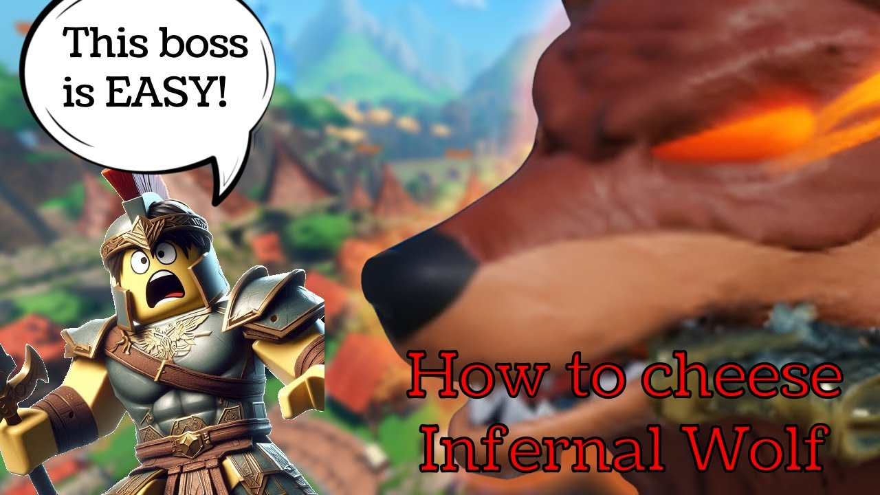 How to CHEESE the INFERNAL WOLF in BLUE HEATER 2 / How to kill Infernal ...