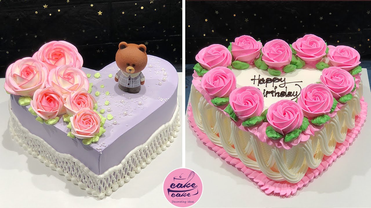 Beautiful Heart Cake Decorating Ideas For Beginners | Part 54 - YouTube